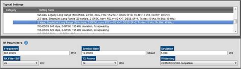 Launchxl Cc1310 Cc1310 Smartrf Settings In High Speed Mode And Long