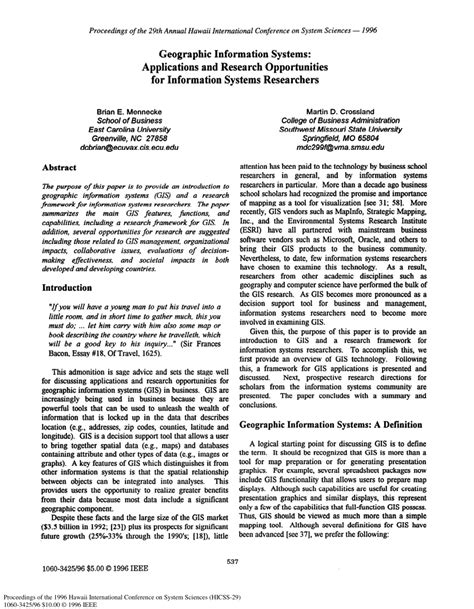 pdf geographic information systems applications and research