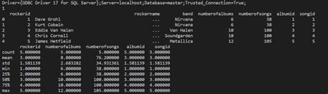 connecting python to sql server using trusted and login credentials