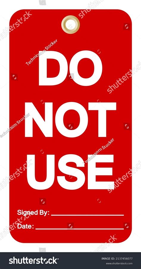 Do Not Use Tag Symbol Signvector Stock Vector Royalty Free 2137456077 Shutterstock
