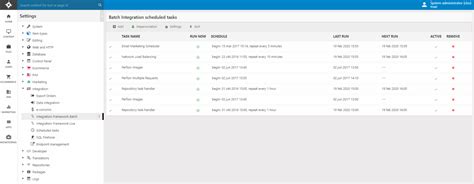 batch integration and scheduled tasks