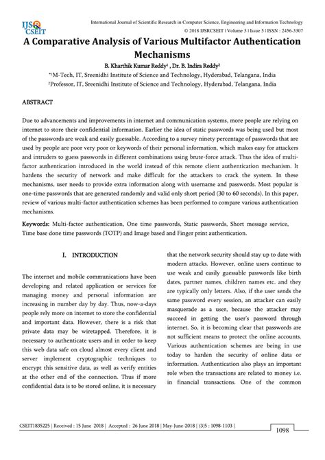 Pdf Cseit1835225 A Comparative Analysis Of Various Multifactor