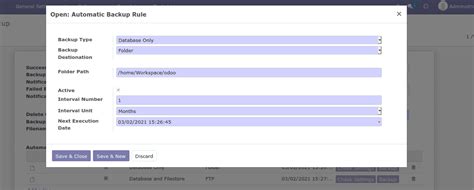 Automatic Backup Odoo APPSGATE ODOO GOLD PARTNER United Arab Emirates
