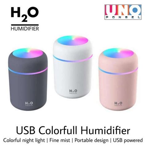 jual h2o usb colorful humidifier aroma therapy diffuser di seller