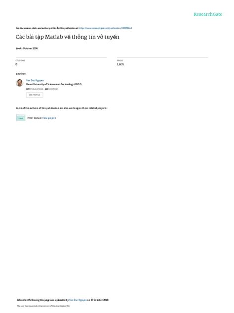 Matlabexercises For Wirelesscommunications Pdf Pdf