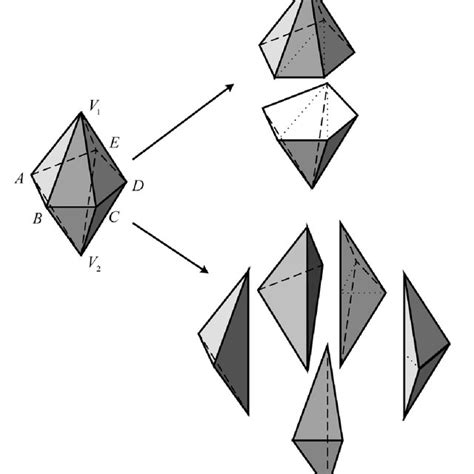 Triangulation Of Trigonal Prism With 3 Tetrahedra Download Scientific