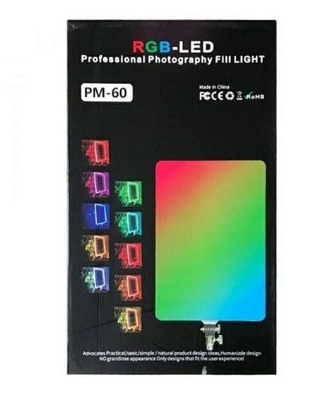 پنل نور ثابت ال ای دی آر جی بی مدل پی ام ۶٠ با پایه Parsiancs Onlineir