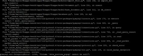 Update Error On Updating Frappe Forum