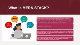 Full Stack Web Developer MERN STACK Developer Pptx
