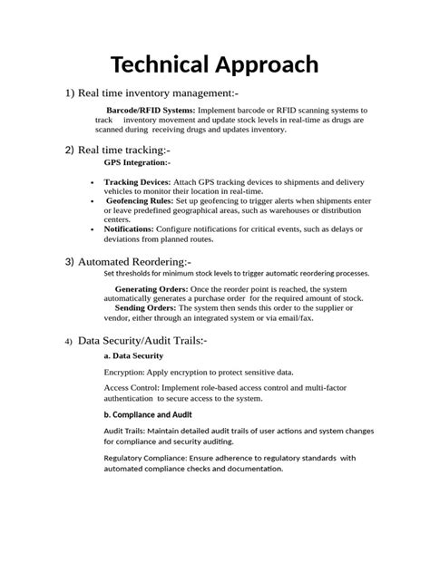 Technical Approach Pdf