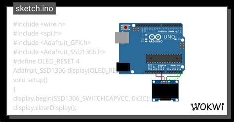 Oled Wokwi Esp32 Stm32 Arduino Simulator