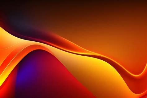 Premium Ai Image Abstract Wallpaper Fire Style Gaussian Blur Curve Wave Generative Ai