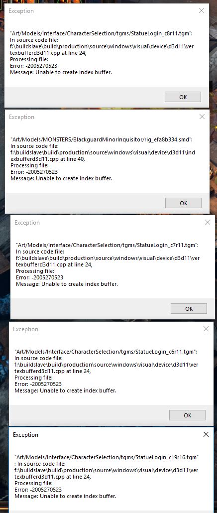 Bug Reports Exception While In Mine Encampment And Looking At