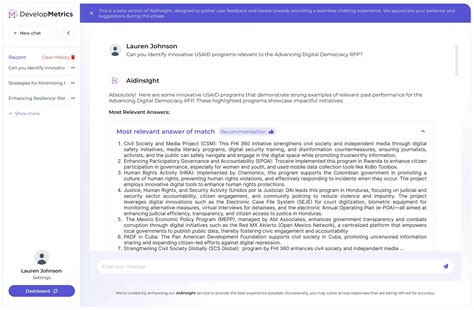 developmetrics login