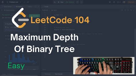 Leetcode Maximum Depth Of Binary Tree Solved No Talking Youtube