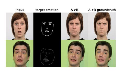 photo to photo manipulation results on rafd 2nd row and icv dataset