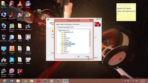 [c basic] lesson 1 installation c free 5 0 and hello word program
