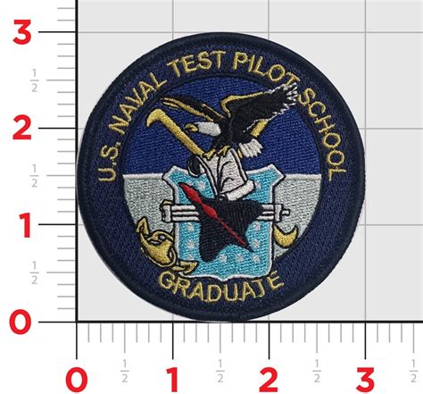 Officially Licensed Us Navy Test Pilot School Usntps Shoulder Patch