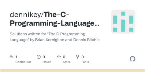 Github Dennikey The C Programming Language Solutions Solutions Written For The C Programming
