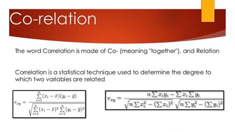 Co Relation And Regression