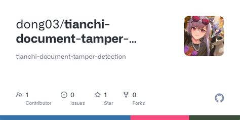 Github Dong03tianchi Document Tamper Detection Tianchi Document Tamper Detection