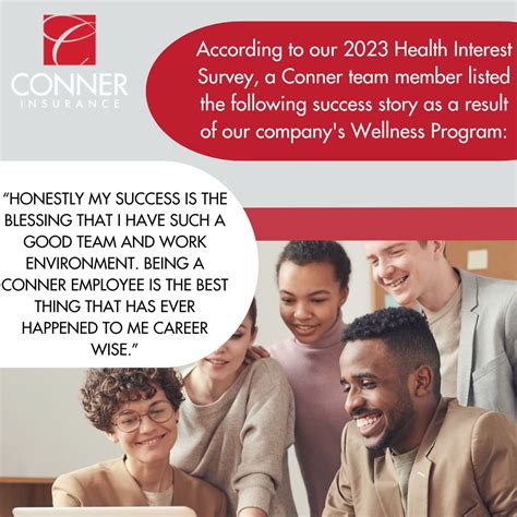 For 15 Years Conners Wellness Program Has Been An Important Part Of