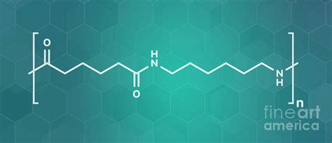 Nylon Plastic Polymer Chemical Structure Photograph By Molekuul Science Photo Library Fine Art