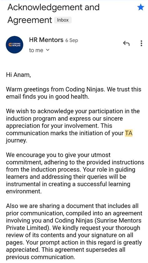 Codingninjas Taship Anam Mansoori