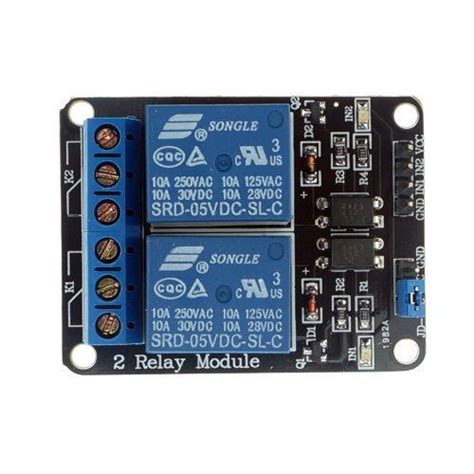 Buy V Dual Channel Relay Module With Optocoupler Online At Techtonics In