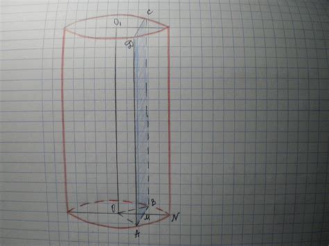 Висота циліндра дорівнює 8 см радіус основи 5 см На відстані 4 см від осі циліндра