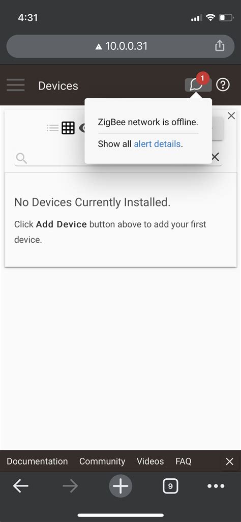 Zigbee Network Is Not Online 🛎️ Get Help Hubitat
