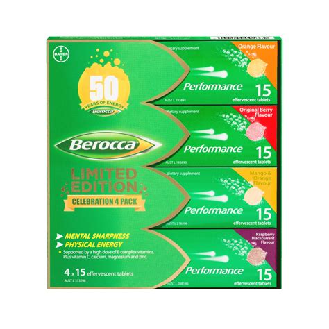 Buy Berocca Variety 60 Pack Exclusive Pack Online at Chemist Warehouse®