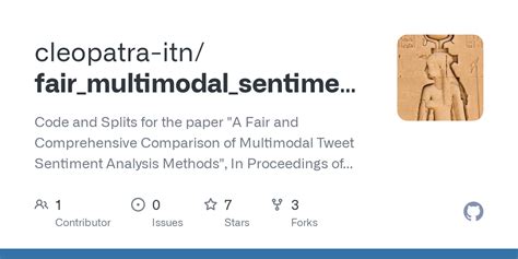 Fair Multimodal Sentiment Saved Models Temp At Main Cleopatra Itn Fair Multimodal Sentiment