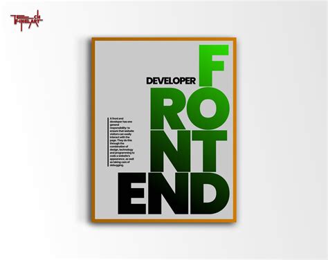 Frontend Developer Poster Programming Poster Coding Digital Prints Software Engineer Gift