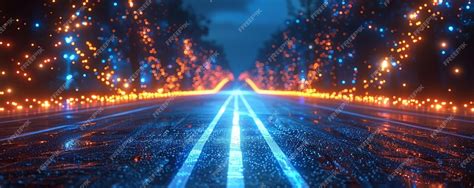 Premium Photo Dynamic Simulations Of Data Packet Wallpaper