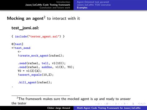 Jason Code Testing Framework Ppt