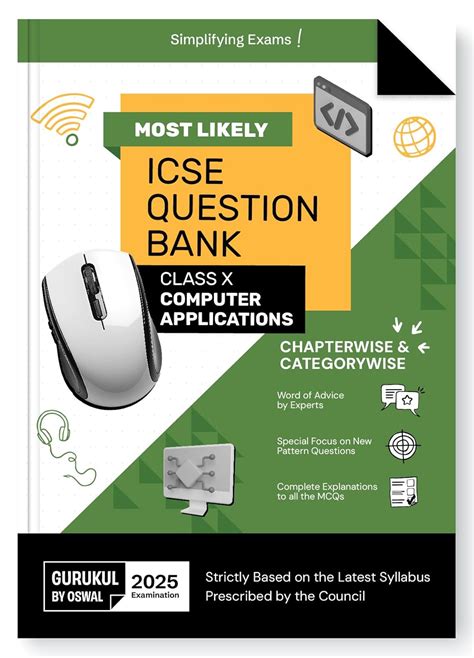 Gurukul By Oswal Computer Applications Most Likely Question Bank For Icse Class 10 For 2025 Exam