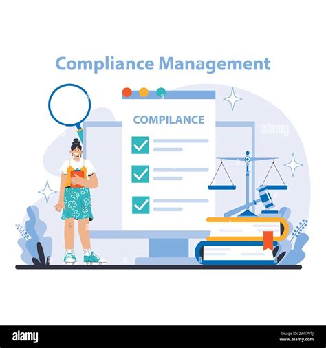 Compliance Management Concept Detailed Illustration Of Regulatory Adherence Legal Standards