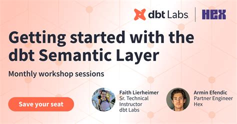Getting Started With The Dbt Semantic Layer Dbt Labs