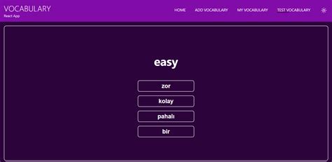GitHub Fevziatanoglu React Vocabulary App A Study App That Allows To Enter Your Words And