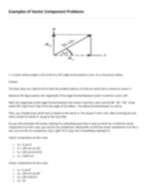 SOLUTION How To Find Vector Components Studypool