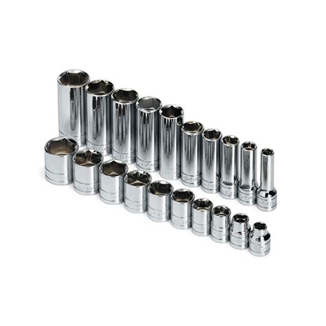 3 8 In Dr 6 Pt Sae Socket Set 20 Pc