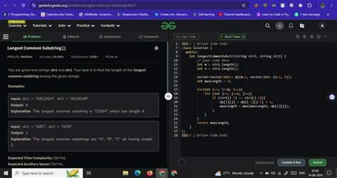 Akshat Srivastava On Linkedin 365daysofcode Leetcode Gfg