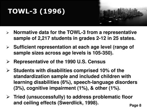 Ppt The Towl 4 Test Of Written Language Powerpoint Presentation Free