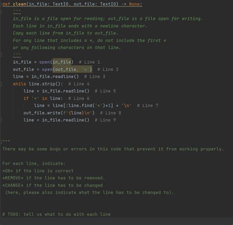 Solved From Typing Import Textio Def Cleaninfile Textio