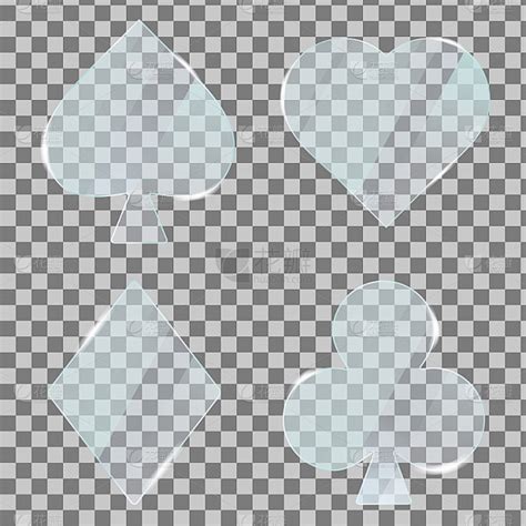 一套玻璃框架与透明的背景