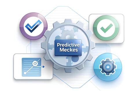 Ai Predictive Maintenance Qa Check Icons Showcasing Ais Role In Quality