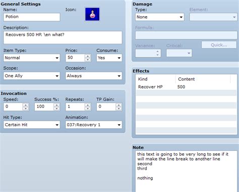 Bigger Item Description Window RPG Maker Forums