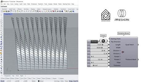 Parametric House On Linkedin In This Grasshopper Example File You Can Rotate A Series Of Boxes To…