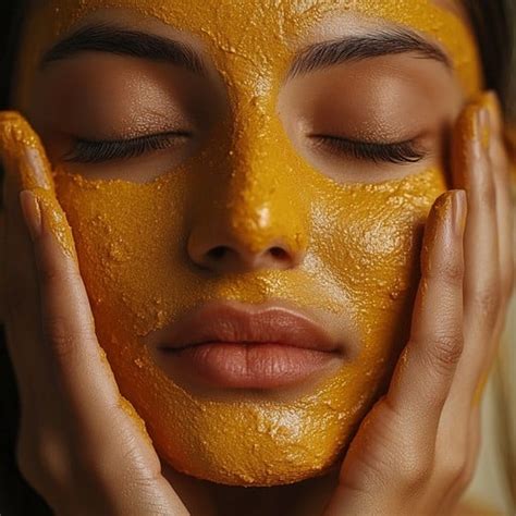 Free Turmeric Face Mask Image Turmeric Skincare Wellness Download